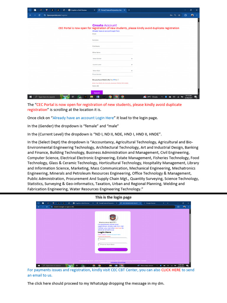 fpa school portal | PDF