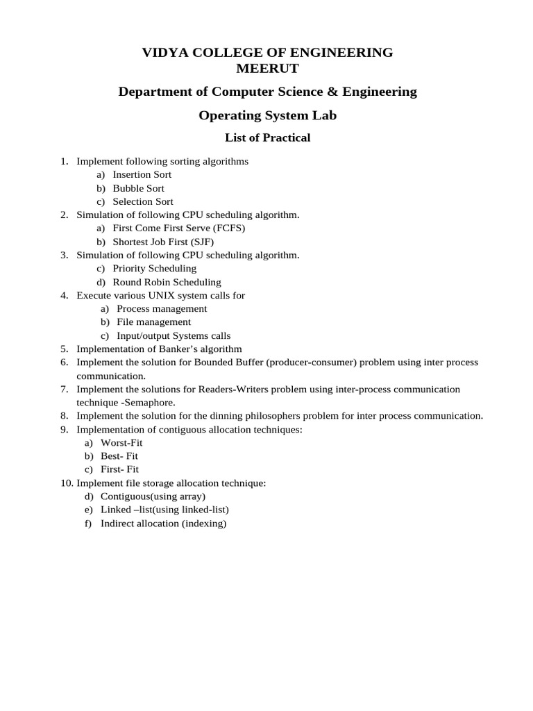OS Lab Manual-1 | PDF | Pointer (Computer Programming) | Computer File