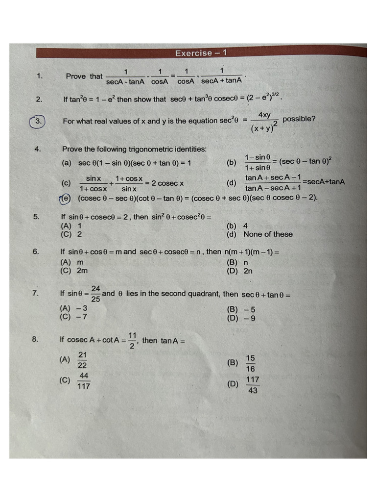 Trigonometry Pdf Pdf