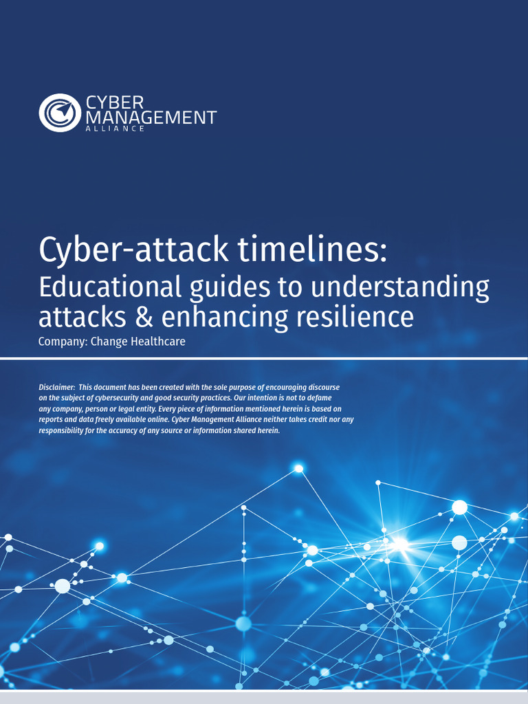 CMA Change Healthcare Timeline 250424 | PDF | Ransomware | Computer ...