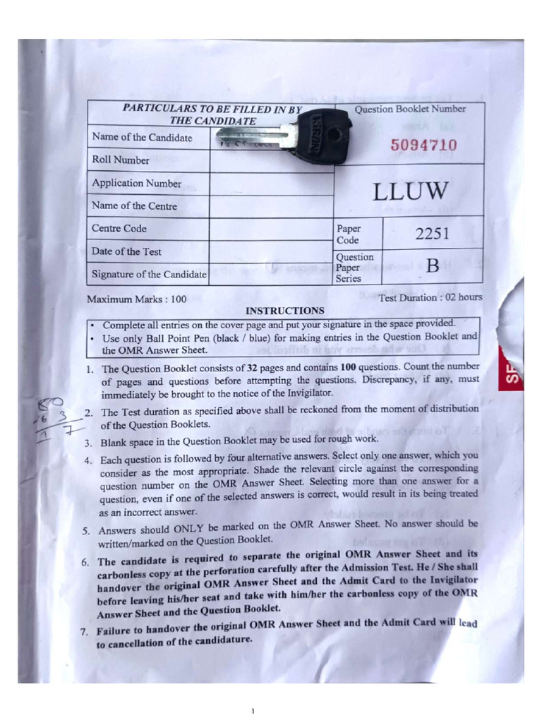 AMU BA - LLB 2023 (1) - Compressed | PDF
