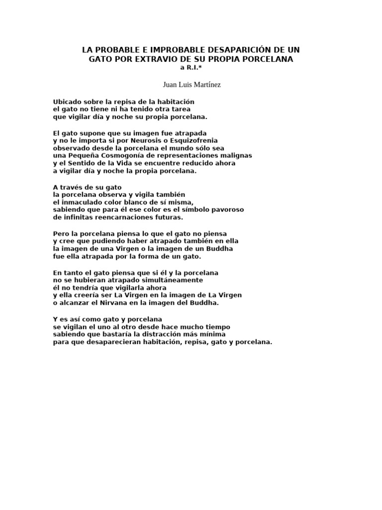 La Probable e Improbable Desaparición de Un | PDF