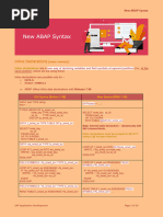 SAP ABAP 7.4 Syntax | PDF | String (Computer Science) | Software Development
