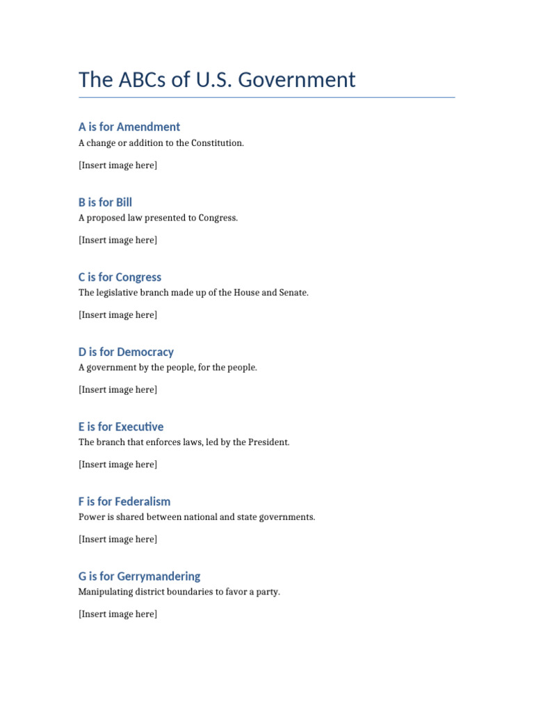 ABCs of US Government | PDF