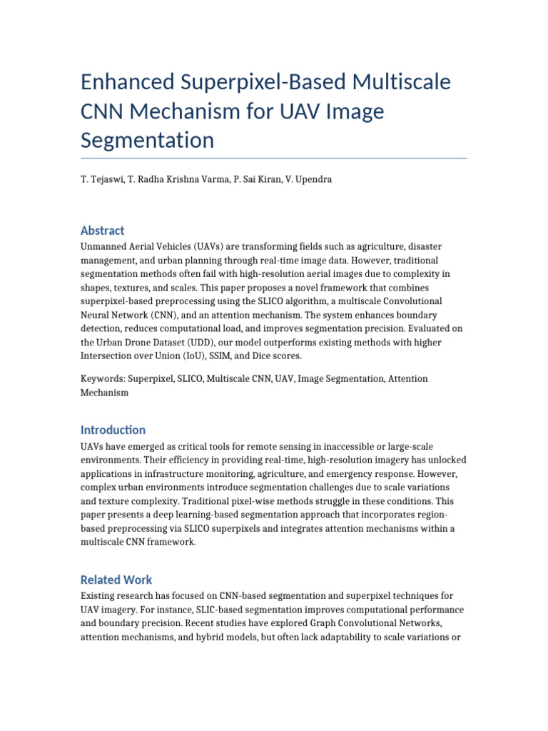 UAV Segmentation Base Paper | PDF | Image Segmentation | Unmanned ...
