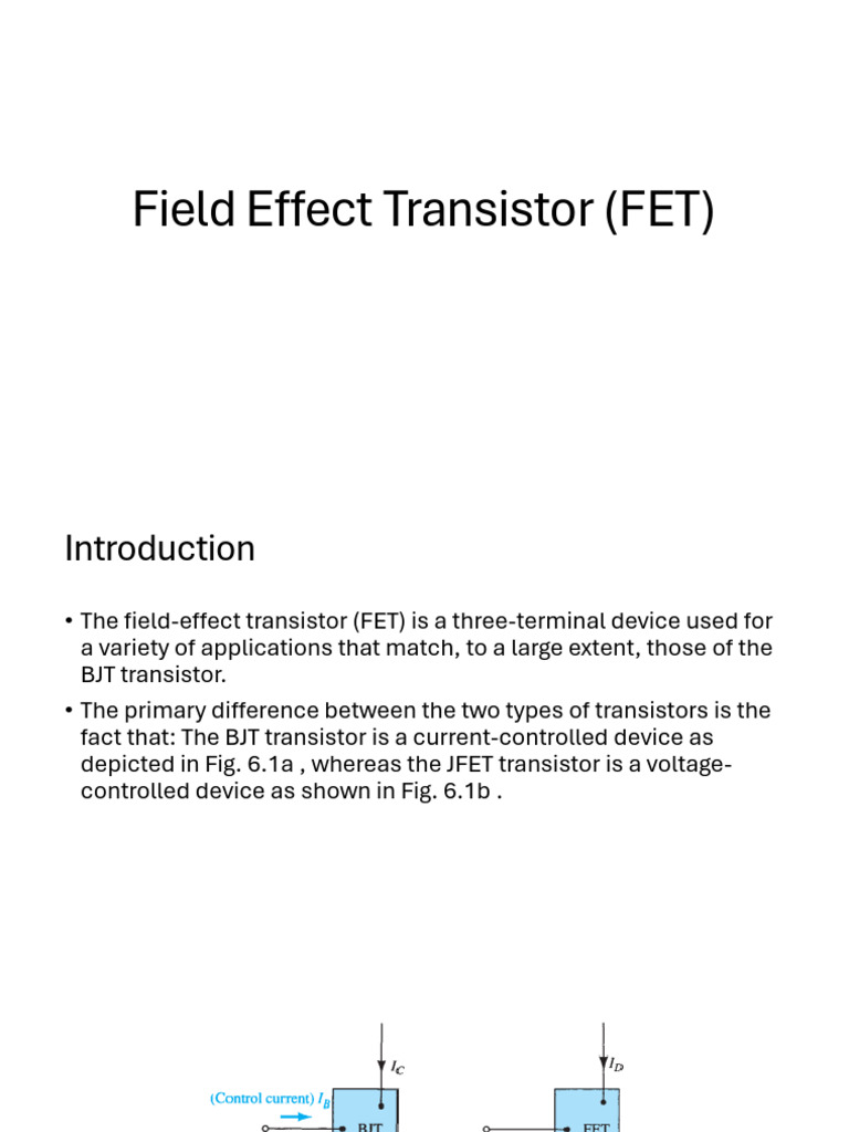 Field Effect Transistor (FET) | PDF | Field Effect Transistor | Transistor