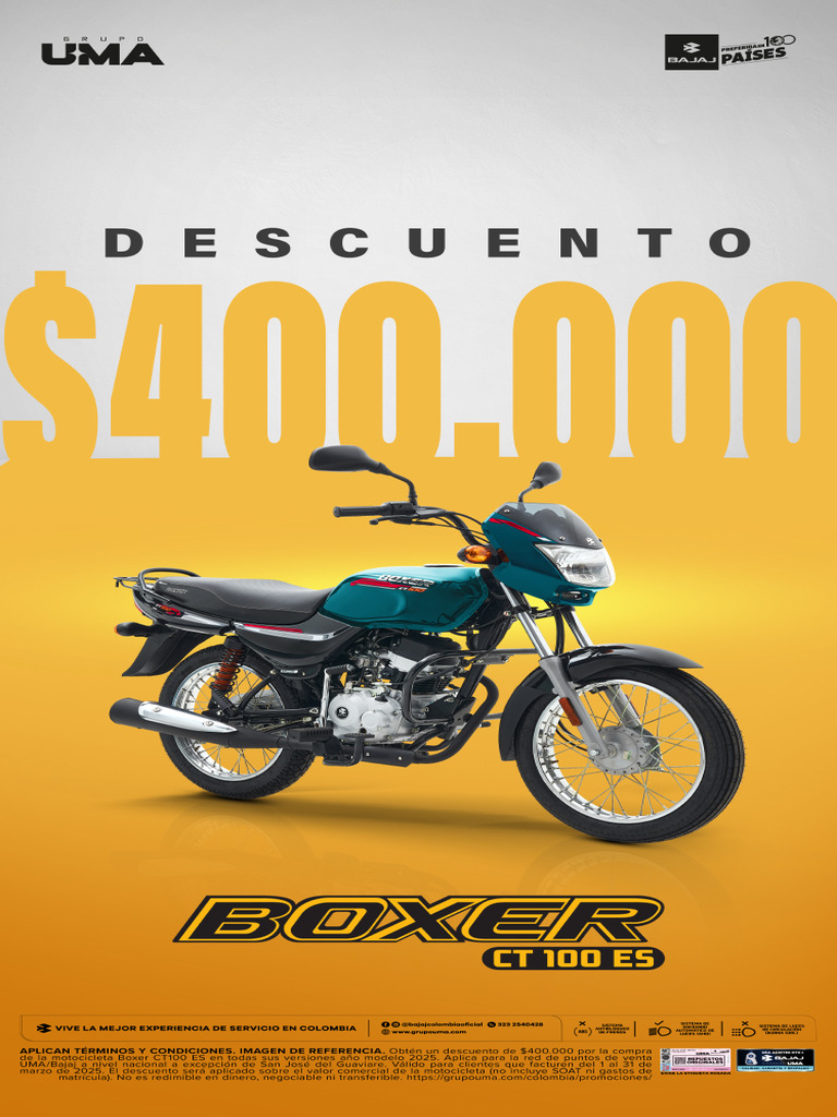 0001 - Pendón Promoción Boxer ES $400,000 - 2025 - Marzo | PDF