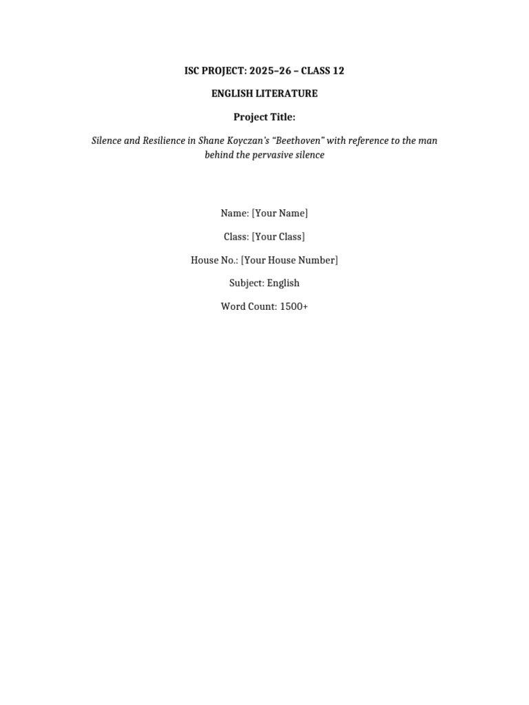 Beethoven Project Full Part1 | PDF | Ludwig Van Beethoven | Silence