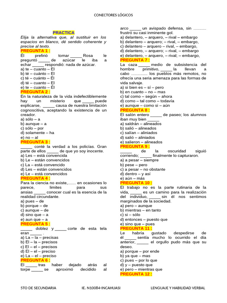 Practica Conectores | PDF