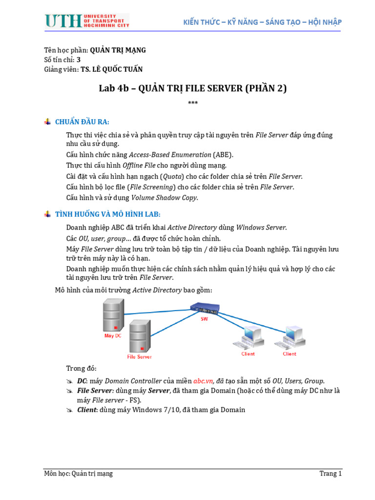 Lab 4b-Quan Tri File Server | PDF