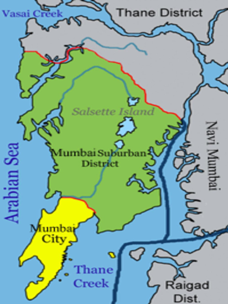 Mumbai - Bombay-Districts-Map PDF | PDF