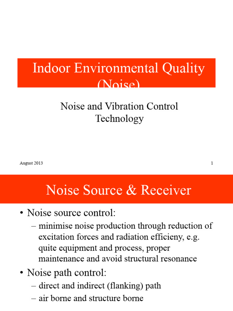 Noise and Vibration Control Techniques | PDF | Noise | Sound