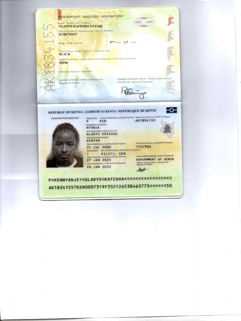 Gladys Passport | PDF