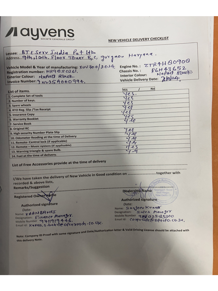 Delivery Note Karan | PDF