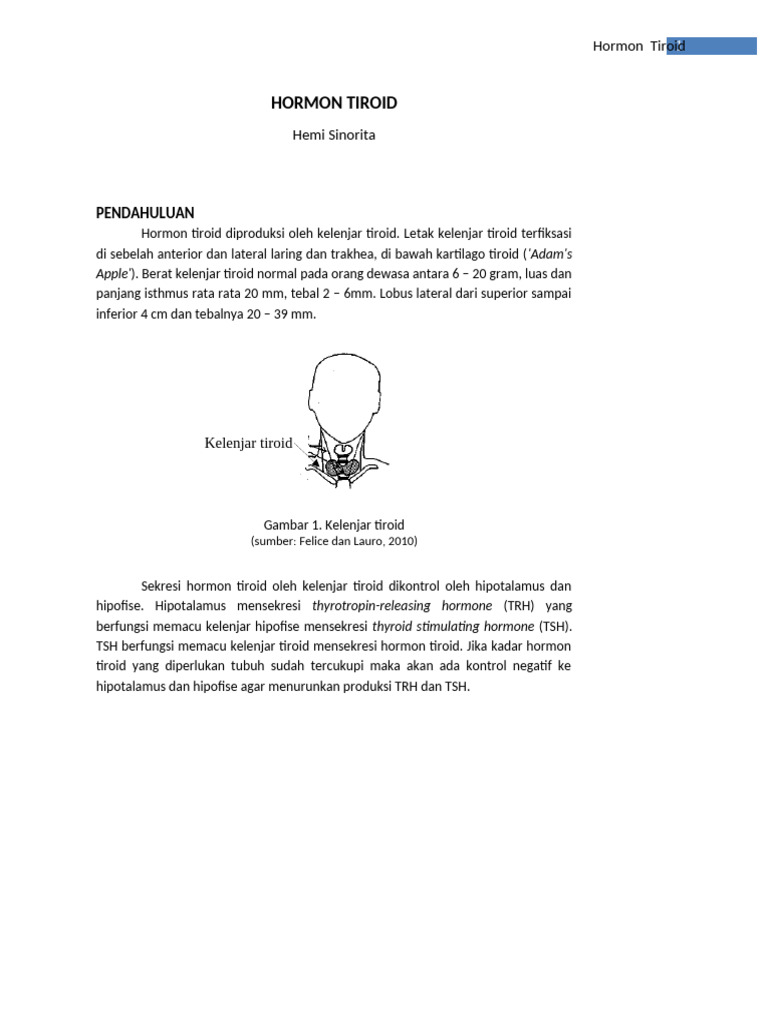 Tiroid Buku Ajar1 Kolom | PDF