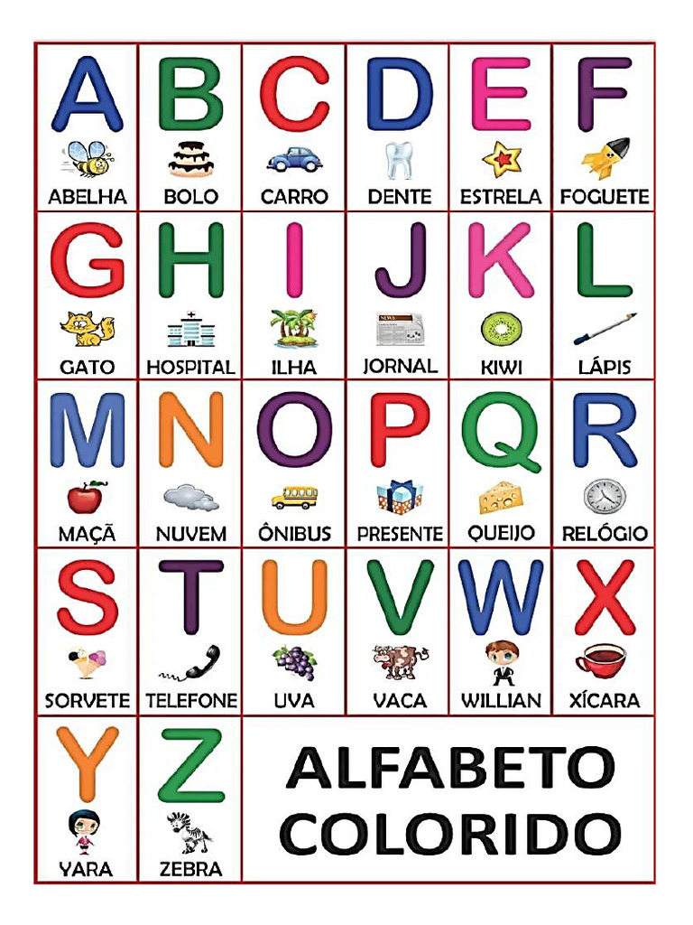 Alfabeto Colorido III | PDF