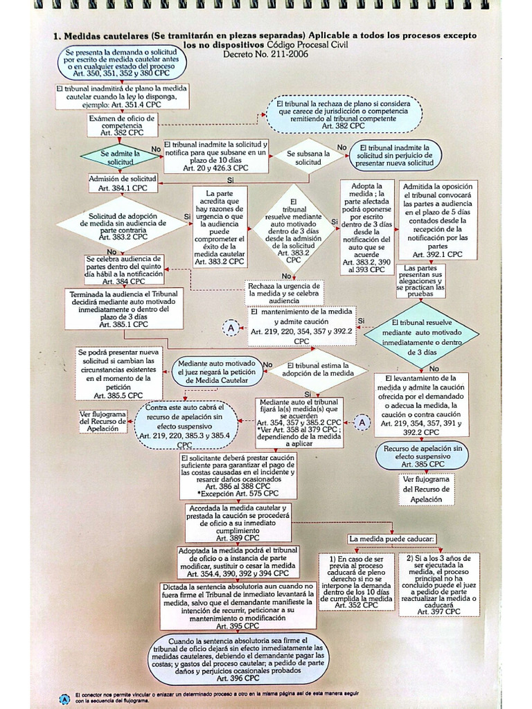 Flujograma - Procedimiento - Medidas Cautelares | PDF