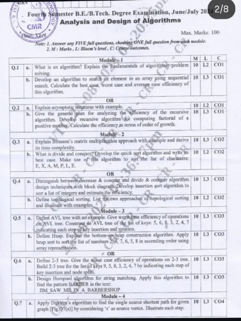 ADA Exam Questions Overview | PDF