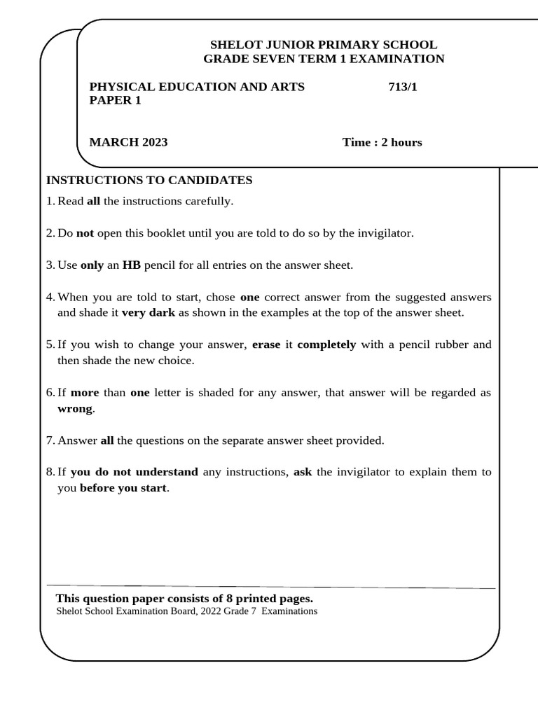 Grade 7 Physical Education & Arts | PDF | Cardiopulmonary Resuscitation