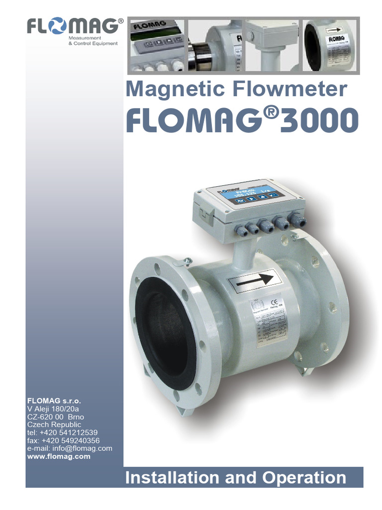 Manual Flomag3000 en | PDF | Electromagnetic Induction | Flow Measurement