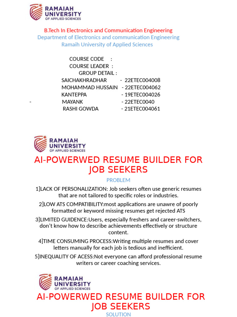 Presentation1 Innovation | PDF | Résumé | Artificial Intelligence