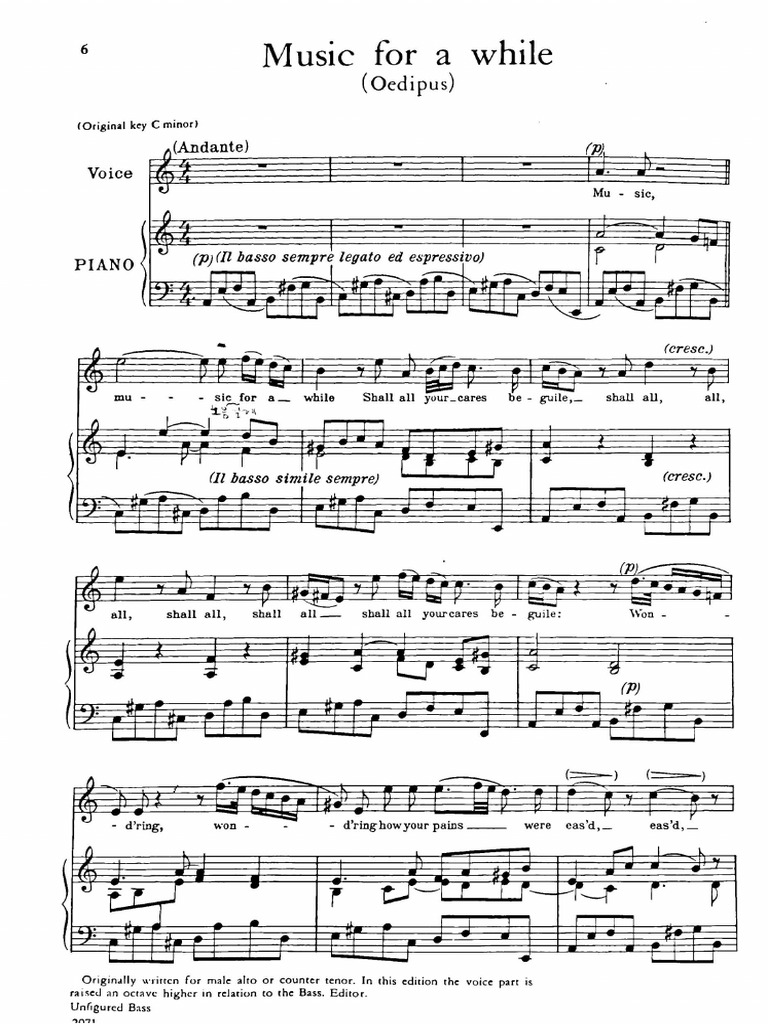 Purcell Music For A While | PDF