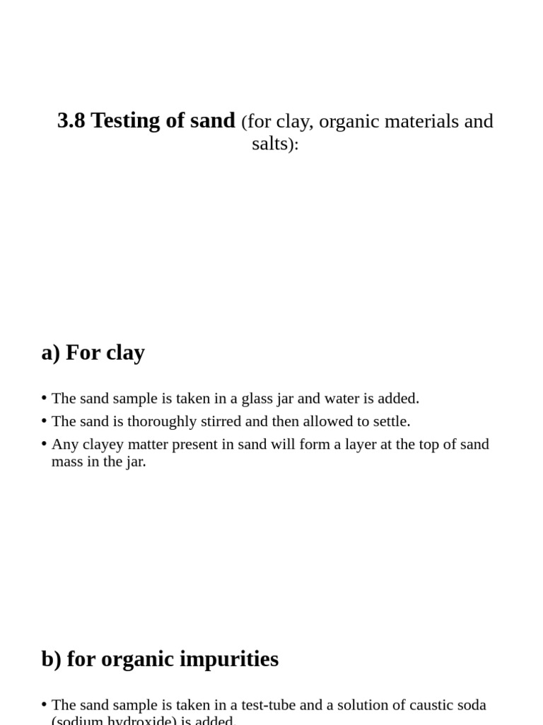 3.8 Testing of Sand | PDF