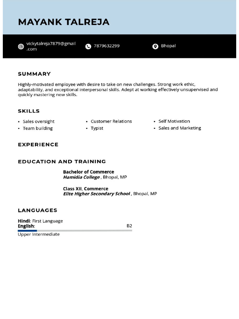 Mayank Resume | PDF