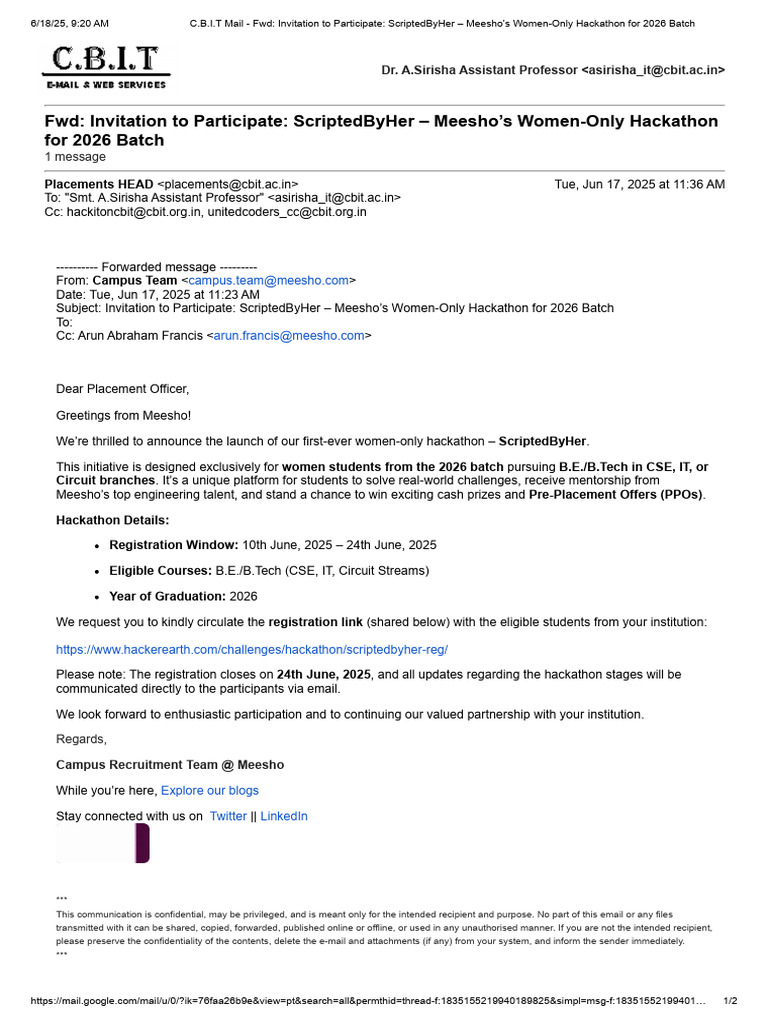 Invitation To Participate - ScriptedByHer - Meesho's Women-Only ...