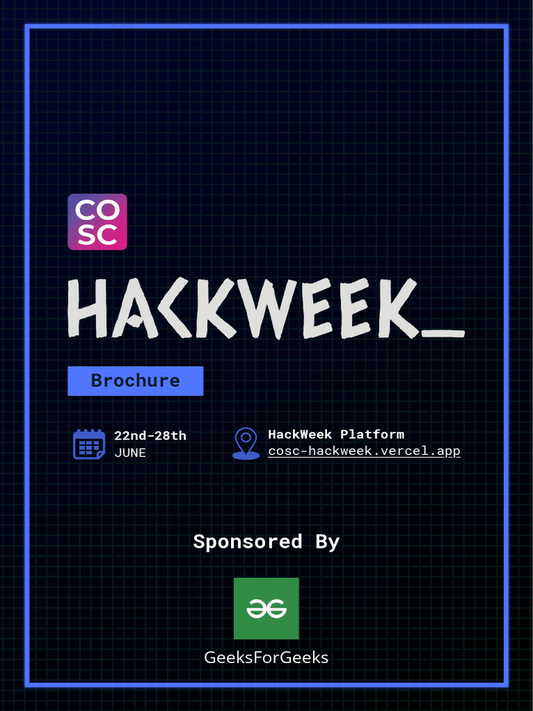 COSC HackWeek Brochure | PDF