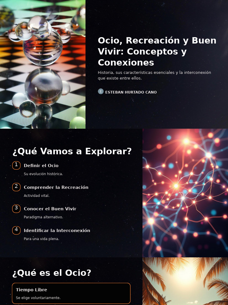 Ocio Recreacion y Buen Vivir Conceptos y Conexiones | PDF | Ocio | Placer