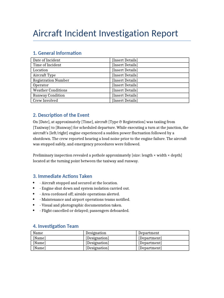 Aircraft Engine Failure Investigation Report | PDF | Turbine Engine ...