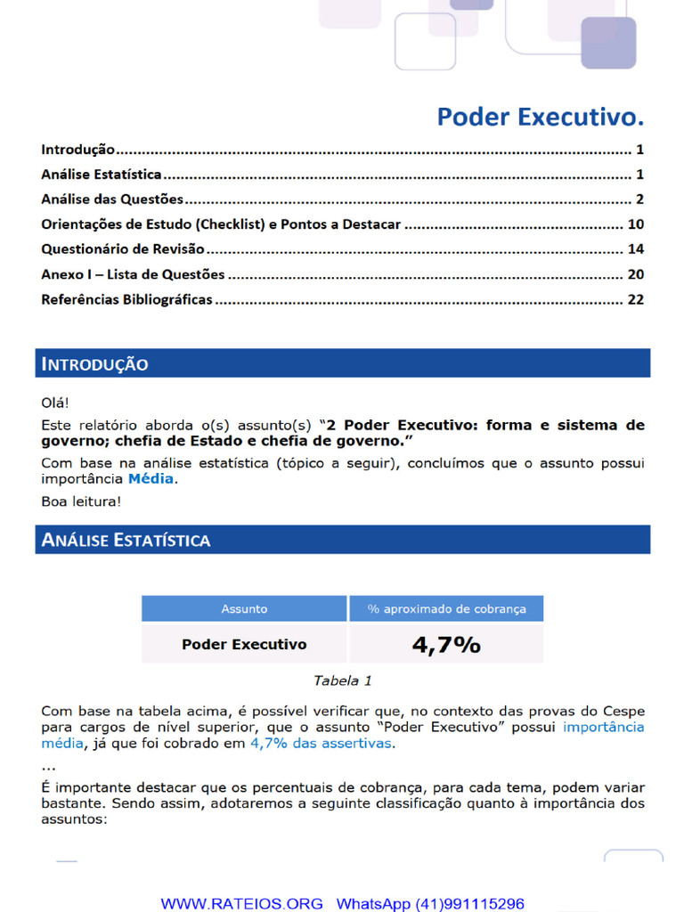 Aula4 - Apostila1 - PODE EXECUTIVO | PDF