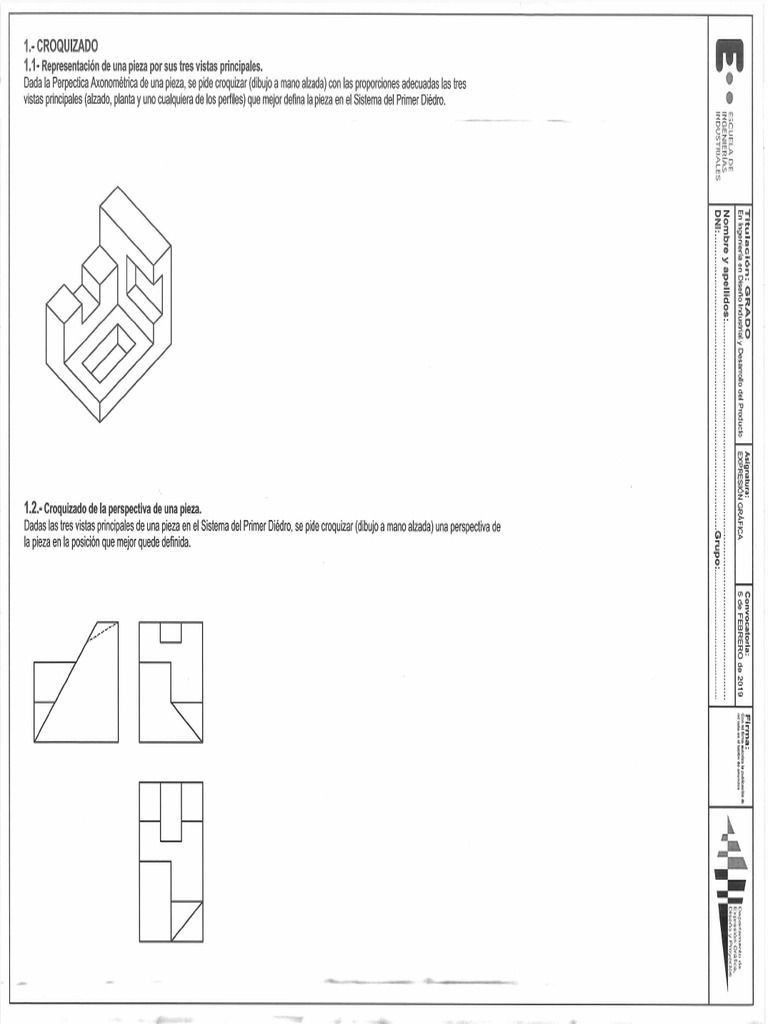 2019 Feb Examen Expresion - Grafica | PDF
