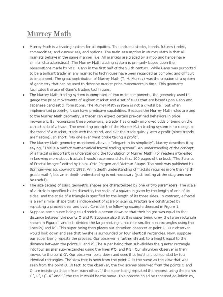 Murrey Math | PDF | Algorithmic Trading | Fractal