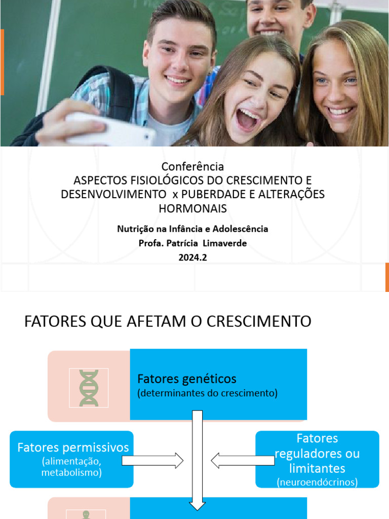 Conferência 4 - FISIOLOGIA DO CRESCIMENTO | PDF | Estrogênio | Vitamina