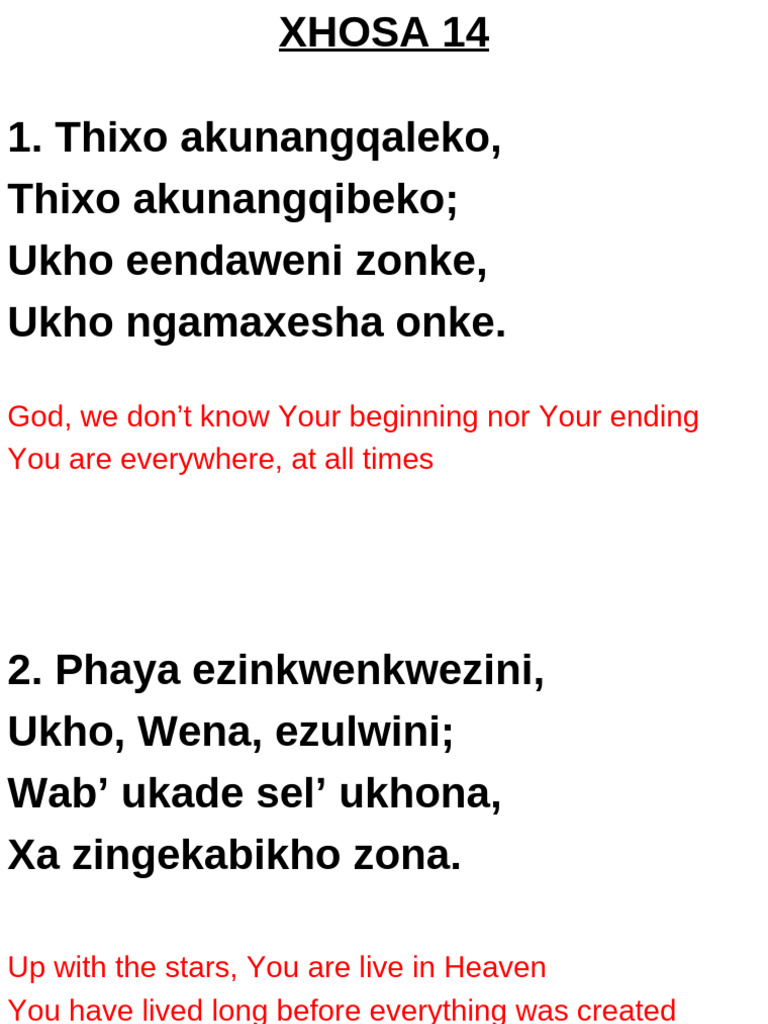 014 Thixo Akunangqaleko | PDF