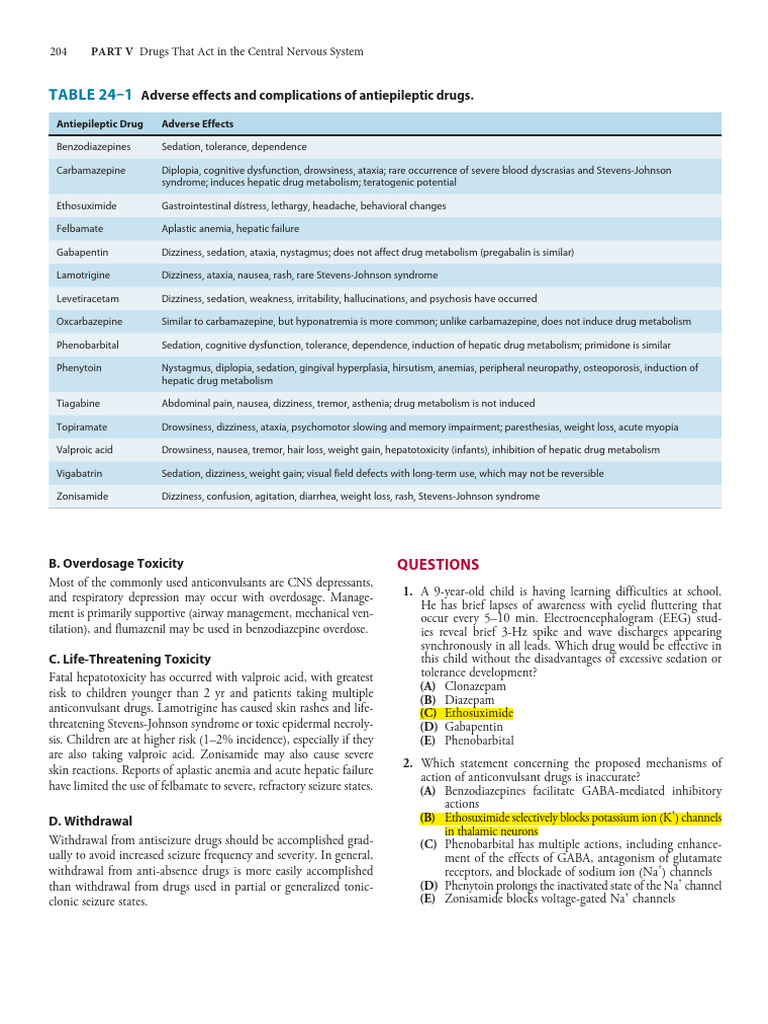 Katzung test | PDF | Antipsychotic | Anesthesia