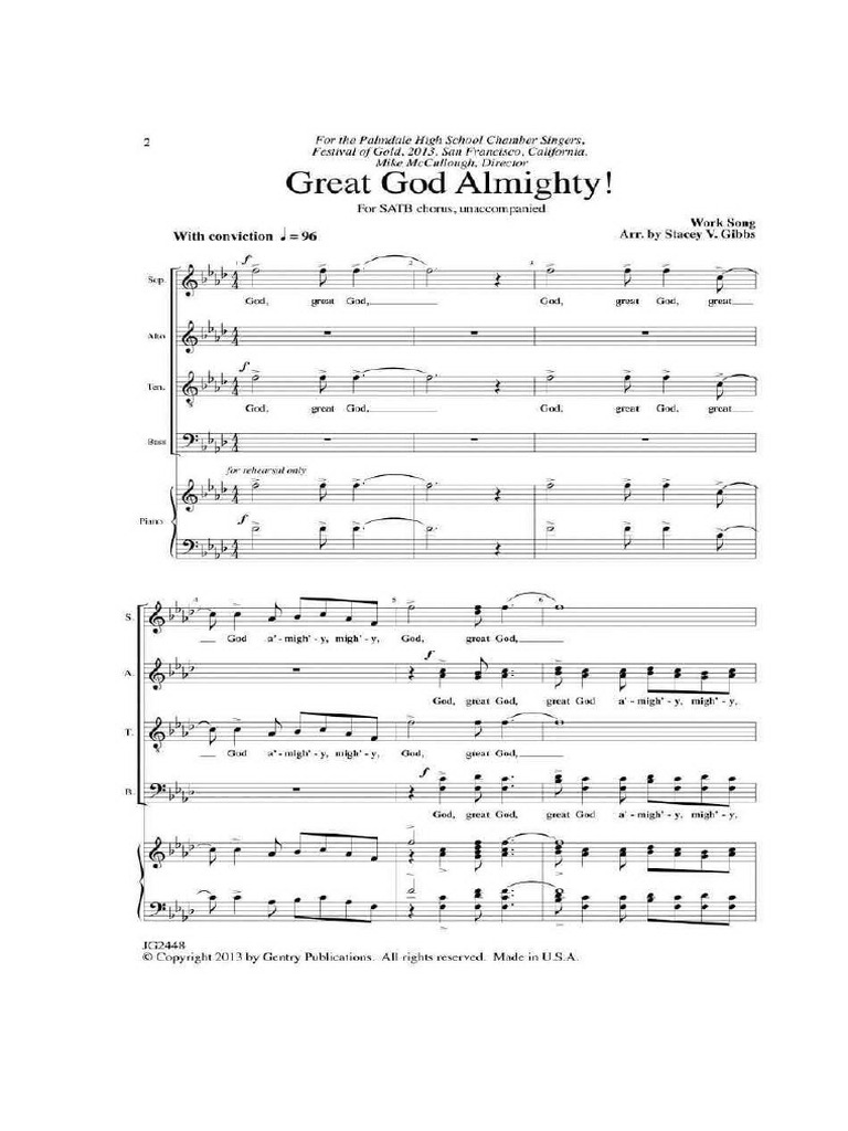 Great God Almighty | PDF