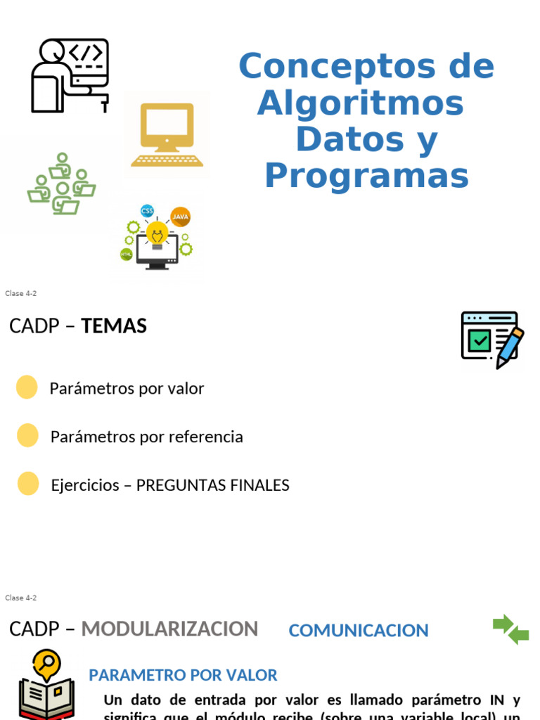 Teoria4 2 Parmetros Por Valor y Por Referencia | PDF | Parámetro ...