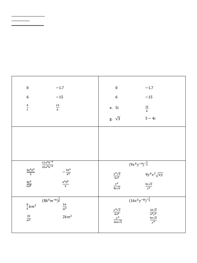 Math 2enh - Fall Final - Unit 4 Review | PDF | Numbers | Rational Number