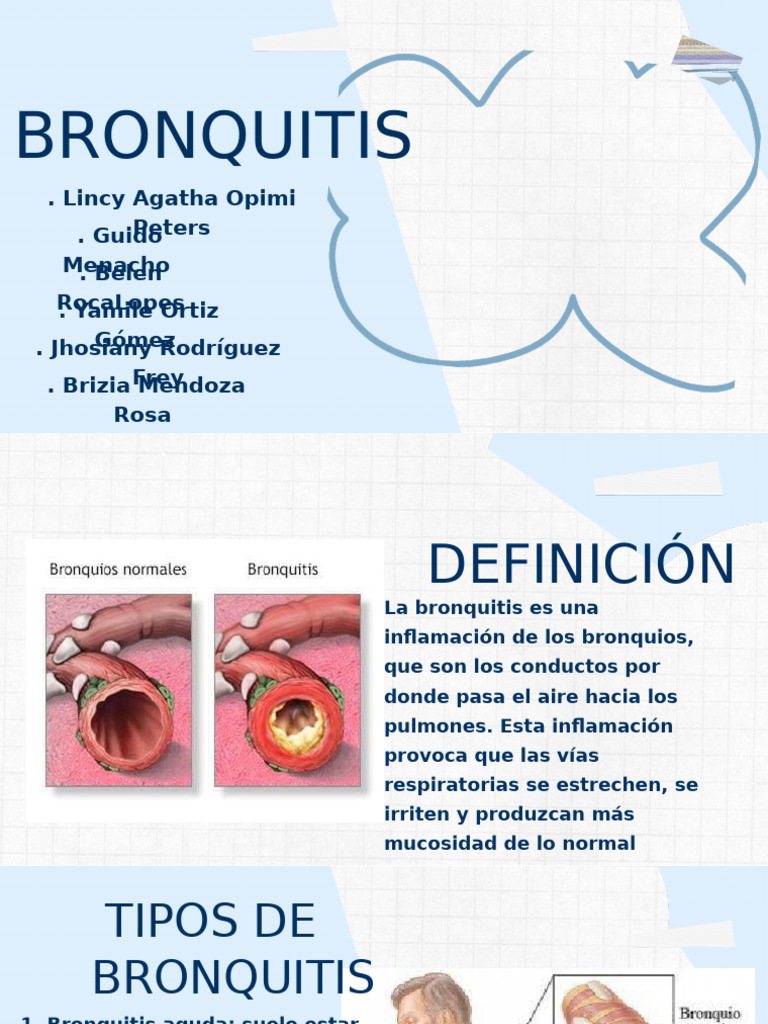 Copia de Bronquitis | PDF | Bronquitis | Tos