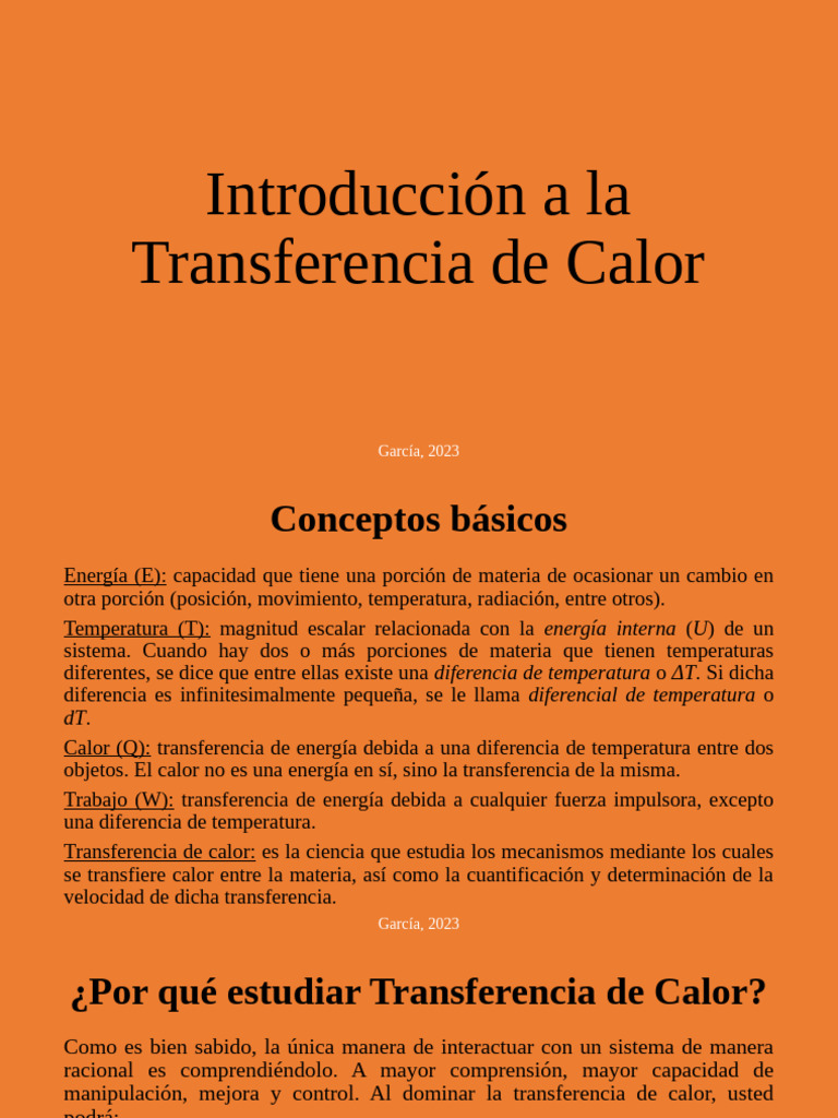 Introducción A La Transferencia de Calor | PDF | Convección | Conduccion termica
