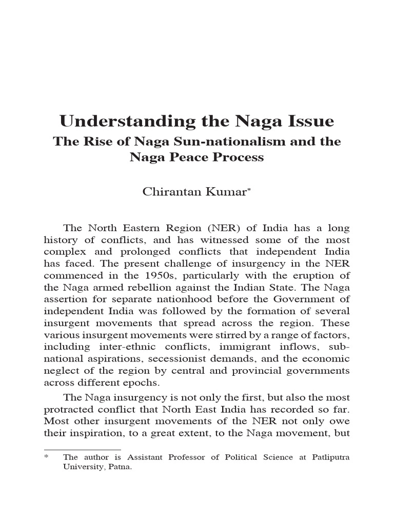 Naga Sub-nationalism and Peace Process | PDF