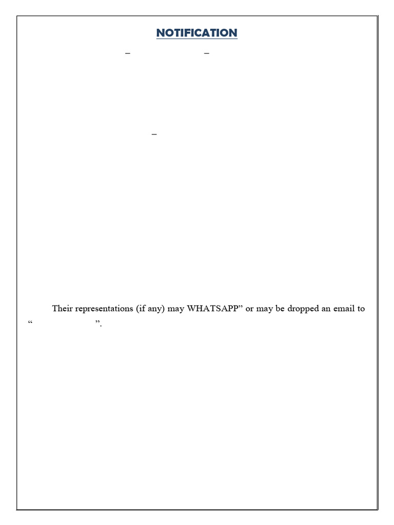 Notification Visto (S-Ii) 2019-20 Key | PDF
