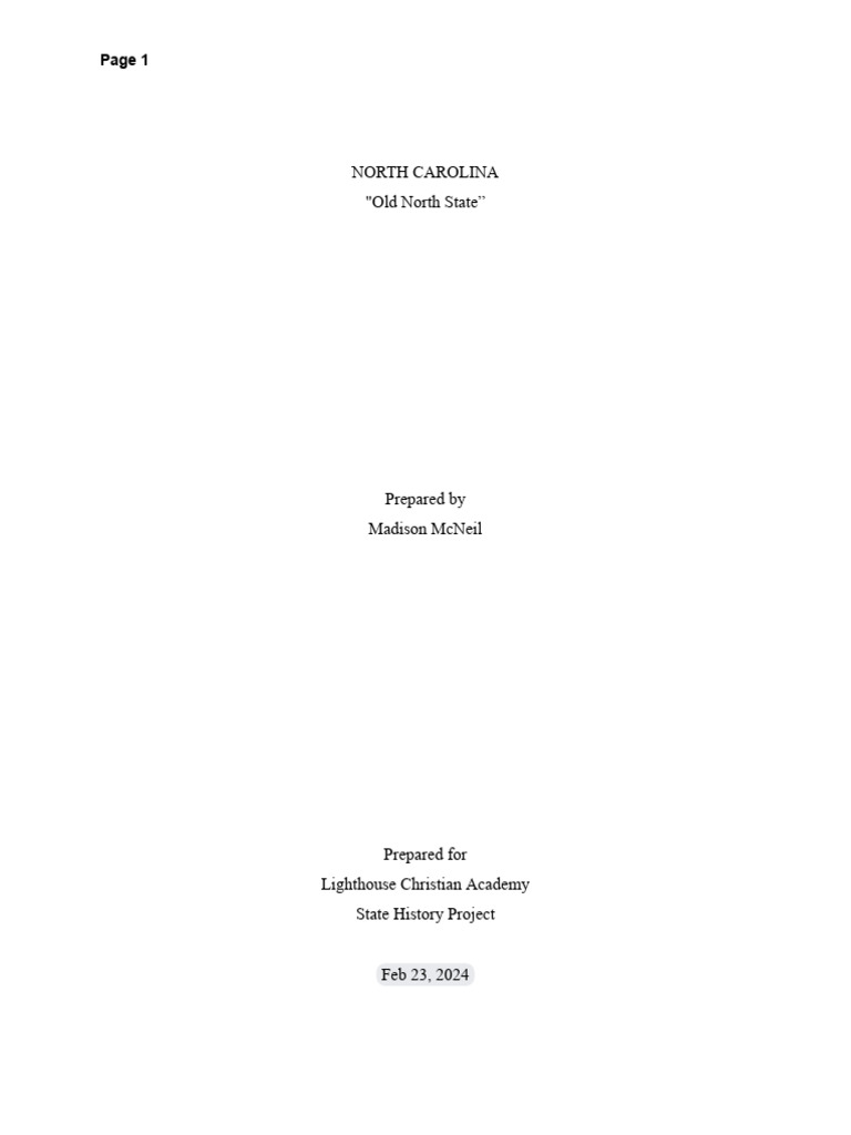 State History Research Project | PDF