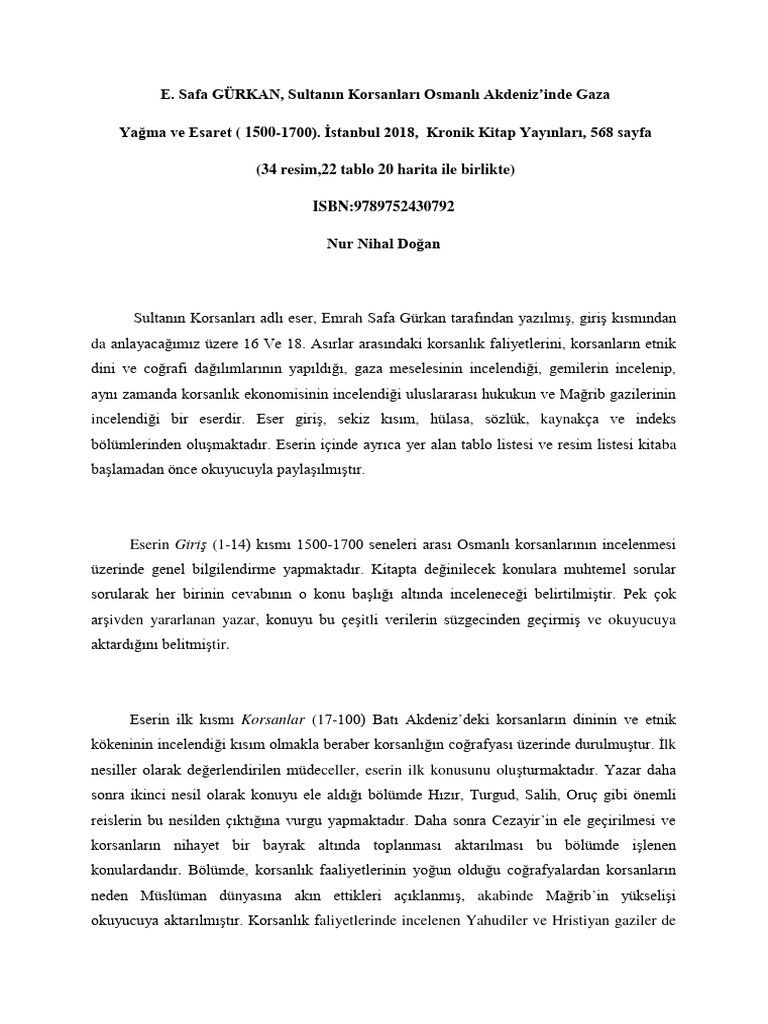 Emrah Safa Gurkan Sultanin Korsanlari Os | PDF