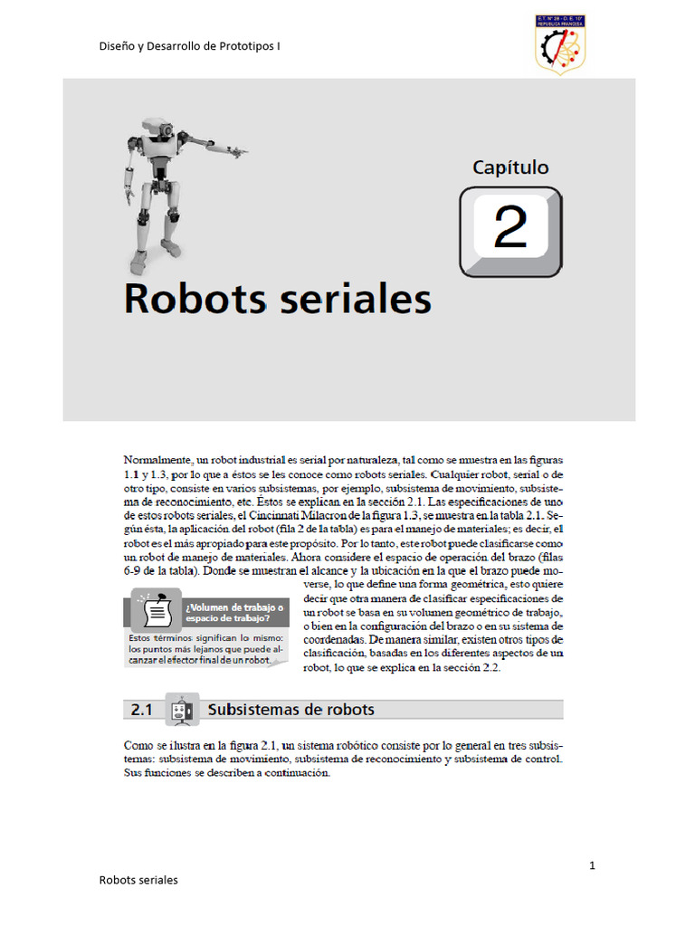 Robots Seriales | PDF | Robot | Robótica