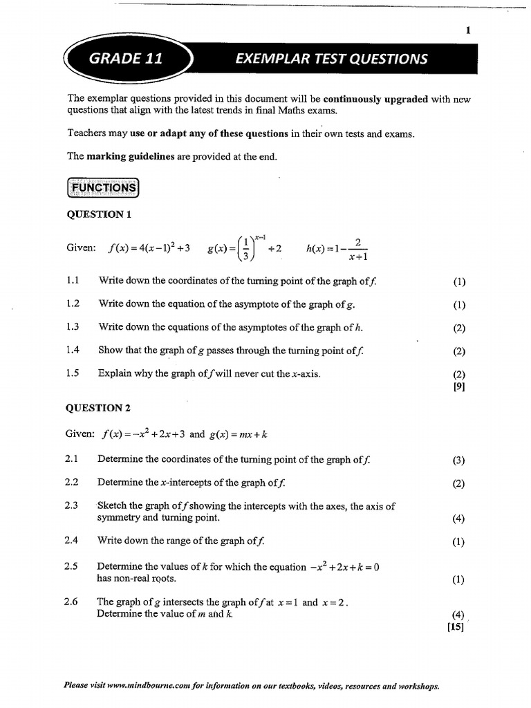 7a. Function Consolidation Worksheet | PDF
