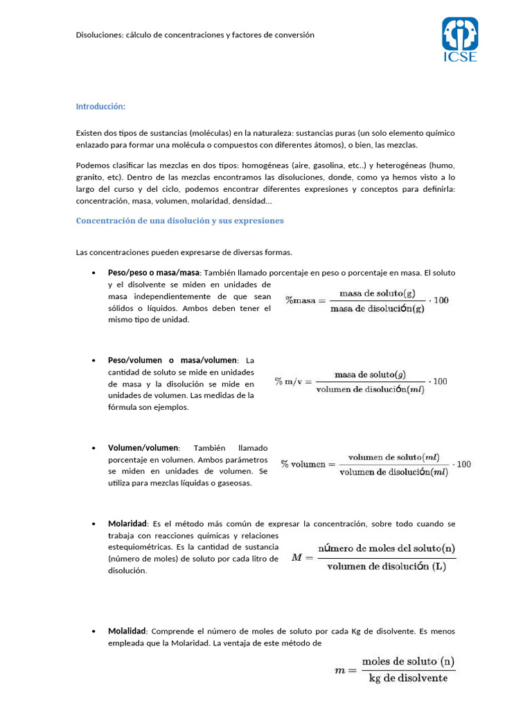 Practica5 Diluciones Disoluciones | PDF | Concentración | Sustancias químicas